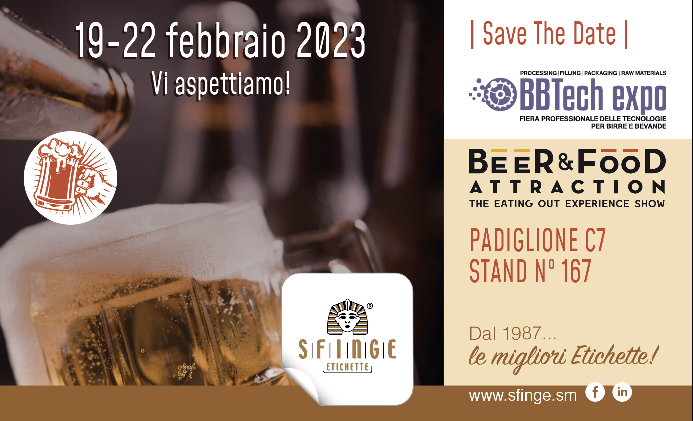 Le nostre etichette adesive per lattine e bottiglie di birra al BBTech